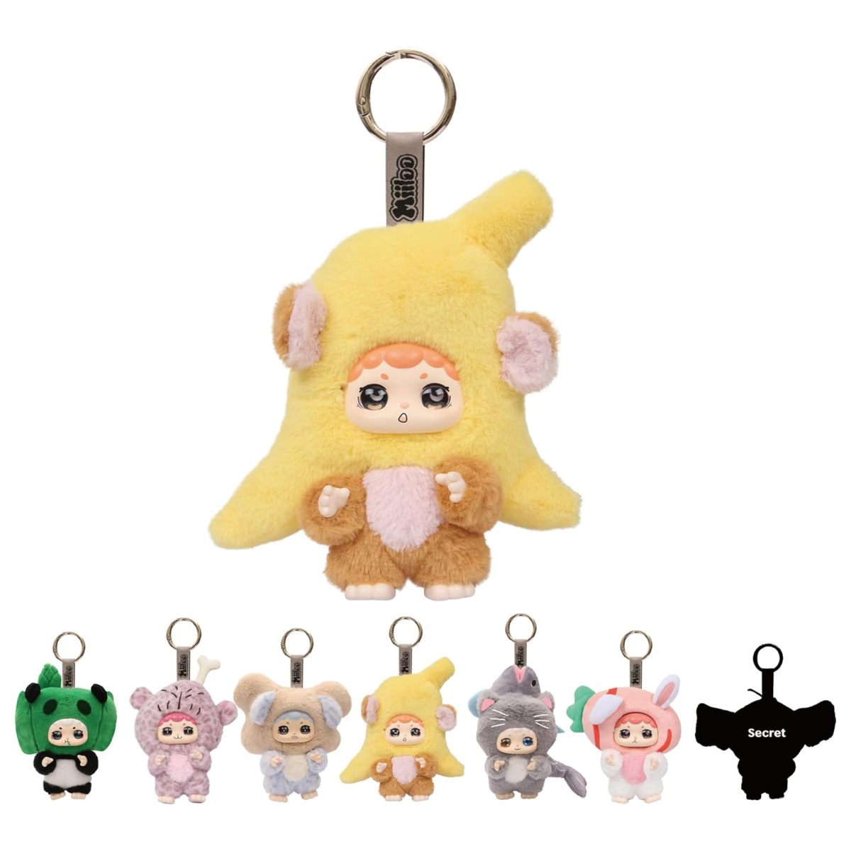 「Miiloo」の新シリーズ登場！食べることが大好きな「Miiloo」たちがパーティーに参加するとおいしさの旋風が吹き、なんと食べ物と融合しちゃった！？ふわふわやわらかな手ざわりで満足感のある大きめ約19cmサイズのぬいぐるみ。キーリング付...