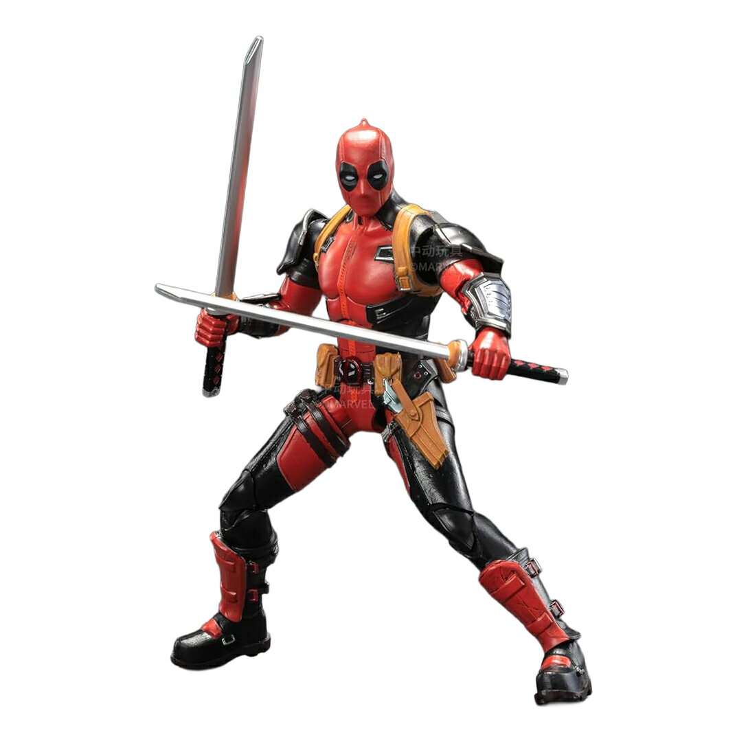マーベルのゲーム『Marvel Super War』より、デッドプールのアクションフィギュアです。1/10スケール、全高約18cm。