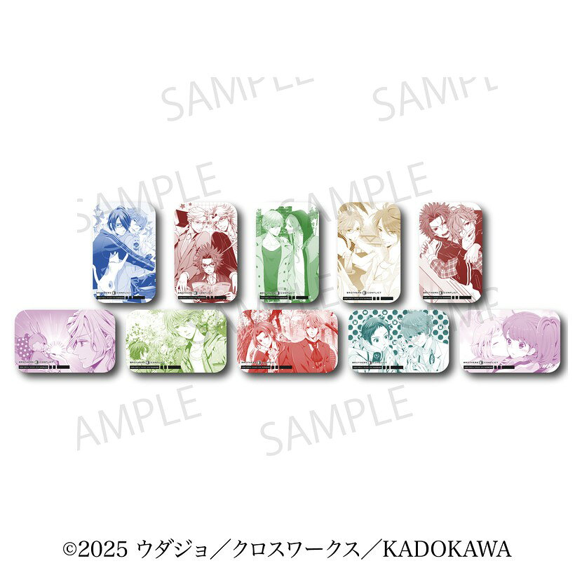 メーカー: aniplus商品名: 「BROTHERS CONFLICT」トレーディングスクエア缶バッジ 1BOX入数:10発売予定: 2026年10月JAN: 4573687391274本商品はグッズです。※本商品は予約商品です。発売日や...
