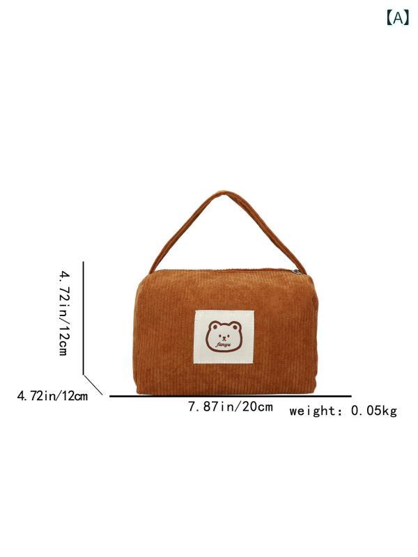 化粧ポーチ レディース コーデュロイ バッグ 小物 ブランド雑貨 超目玉商品 A:カラータイプイエローブラ B:カラータイプホワイト/共 C:カラータイプブラック/共 D:カラータイプカーキ/共通 E:カラータイプライトブルー F:カラータ...
