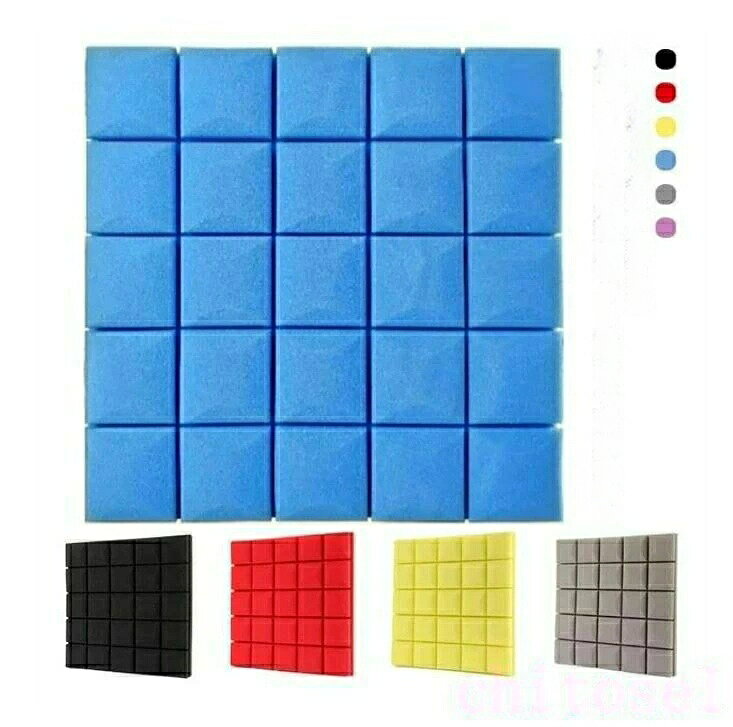 大きさ約50cm×50cmの吸音シートは10枚セットになっています。DIYが苦手な女性も張り替えられる手軽なサイズ感です。壁に貼るだけ!騒音対策に!クッション性のある柔らかポリウレタン素材の防音シート!音楽鑑賞やホームシアターに。クッション...