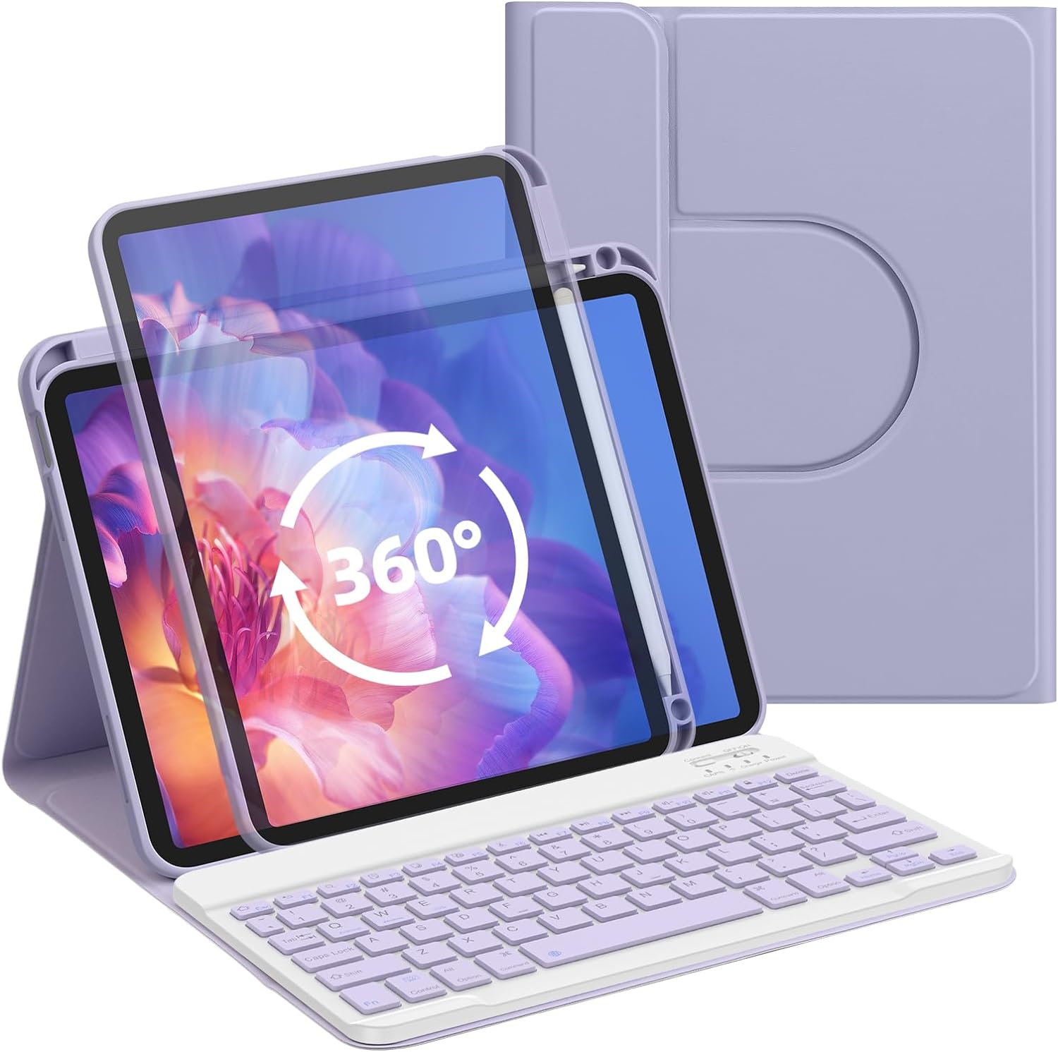 iPad 第10世代用 一台三用ケース グレー パープル ブラック ブルー iPad10世代 iPadair4/5 10.9インチ iPadpro11(18/20/21/22) iPad7/8/9 10.2インチ