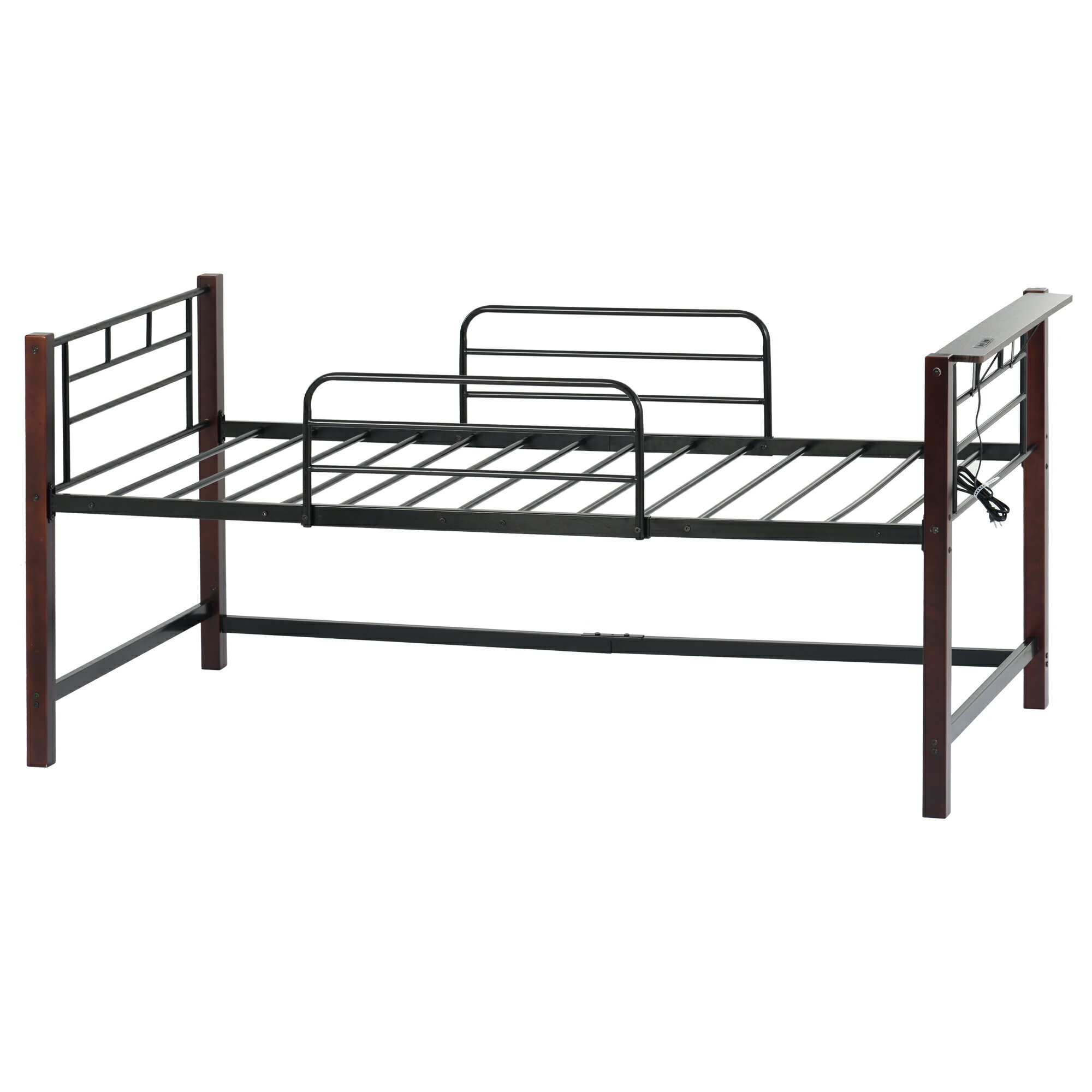 【多機能宮棚】スマートフォンや時計などの小物を置ける便利な設置が詰め込まれています。コンセント付きで、お休みしながらスマートフォンやipadを充電することができます。 収納スペースたっぷり 【収納スペースたっぷり】ベッドの高さによって、下の...