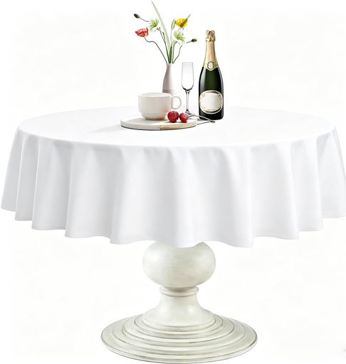 【商品情報】色:ホワイト、サイズ:約直径120cm。無毒無味PVC素材を採用し、お子様やご高齢の方、ご家族皆様で安心してお使いいただけます。 【防水・防汚・防カビ・優れた耐久性】表面に特殊加工を施しており、水や油をはじき、汚れが染み込みにく...