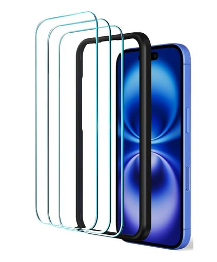 【目に優しいブルーライトカット機能付き】対応機種iPhone16proガラスフィルム6.3インチに対応3枚セット【180日安心保証!】 【国産AGC社旭硝子素材】日本AGC社製の旭硝子を採用し、丈夫な素材と剛性の高い構造で、長く安心して使え...