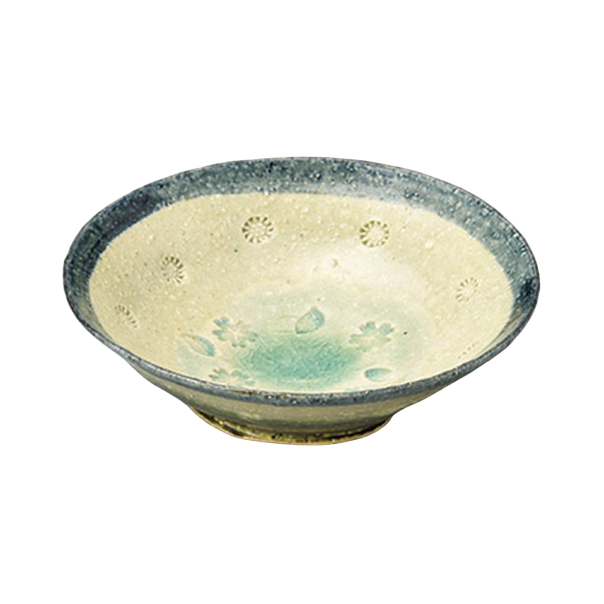 [商品名]御深井青印華鉢[素材][寸法]145×42mm結婚式のお返し、母の日のプレゼント、退職祝いなど、さまざまな場面でご利用いただけるギフト用の商品です。陶器の専門問屋が厳選したプレゼントにピッタリな逸品です。[145×42mm] 新鮮...