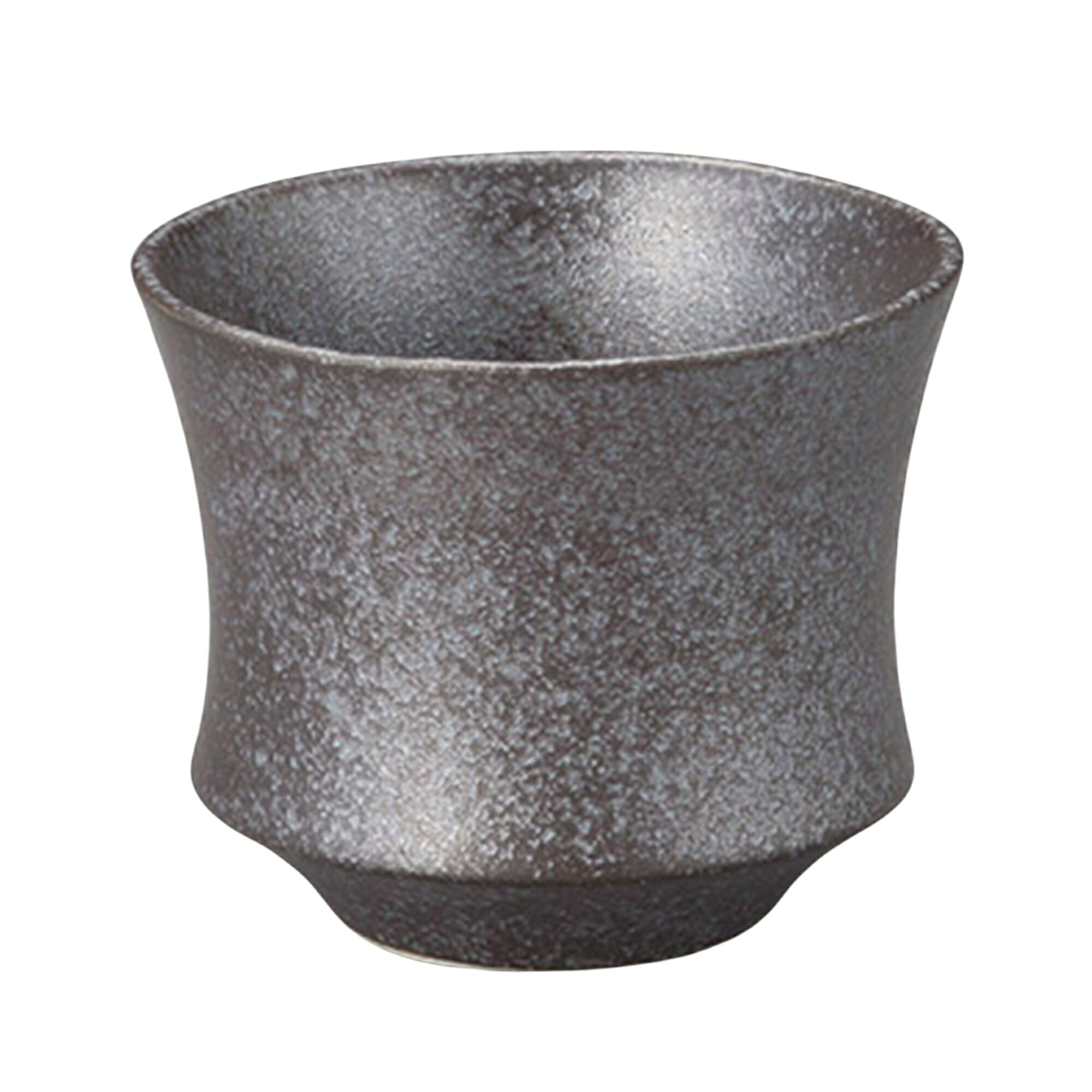 [商品名]銀黒反りカップ[素材][寸法]80×64mm・180結婚式のお返し、母の日のプレゼント、退職祝いなど、さまざまな場面でご利用いただけるギフト用の商品です。陶器の専門問屋が厳選したプレゼントにピッタリな逸品です。[80×64mm・1...