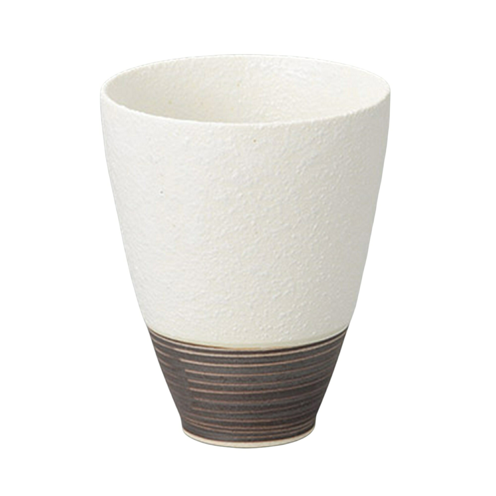 [商品名]クニエ荒白フリーカップ[素材][寸法]90×107mm・300結婚式のお返し、母の日のプレゼント、退職祝いなど、さまざまな場面でご利用いただけるギフト用の商品です。陶器の専門問屋が厳選したプレゼントにピッタリな逸品です。[90×1...