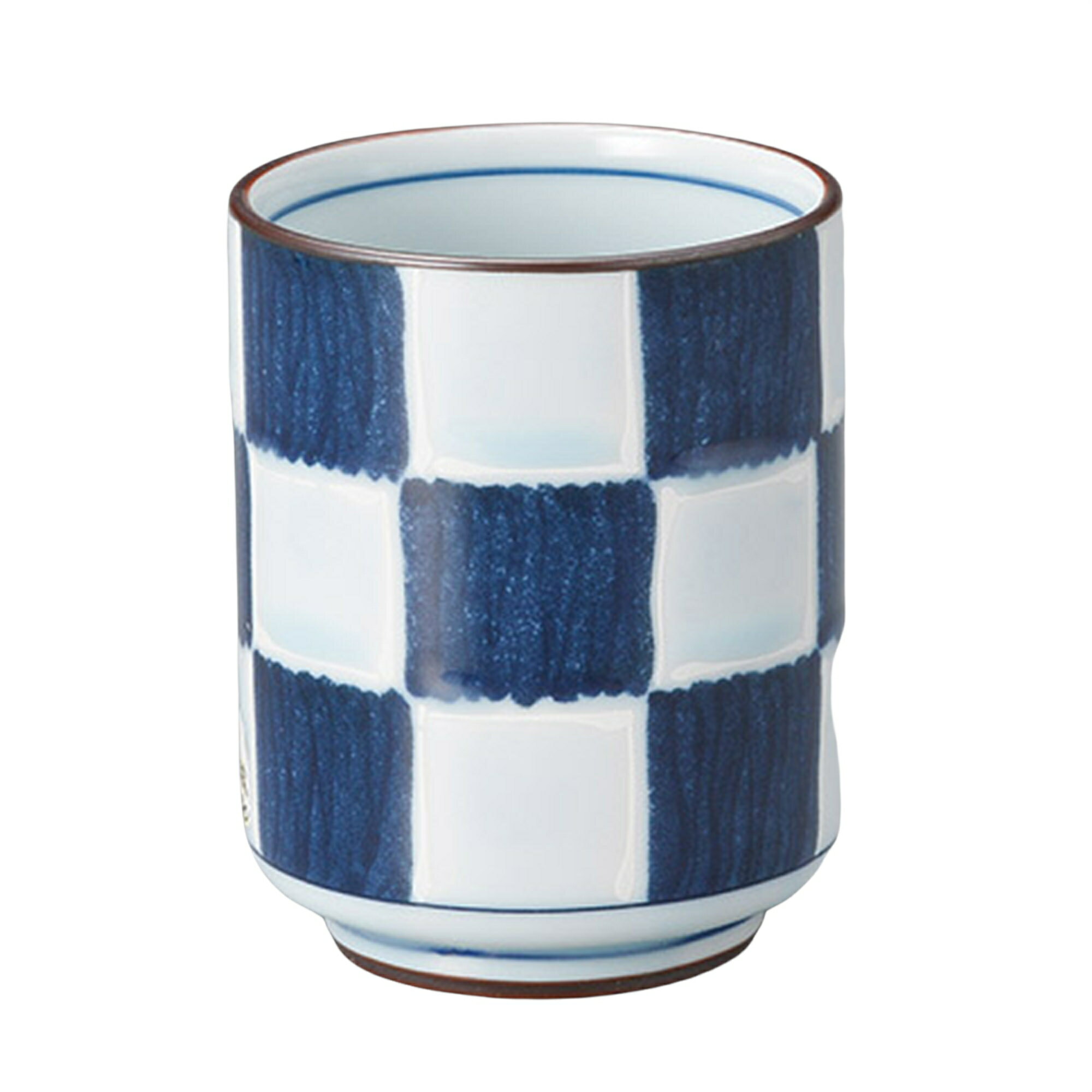 [商品名]市松切立湯呑 (大)[素材][寸法]72×87mm・215結婚式のお返し、母の日のプレゼント、退職祝いなど、さまざまな場面でご利用いただけるギフト用の商品です。陶器の専門問屋が厳選したプレゼントにピッタリな逸品です。[72×87m...