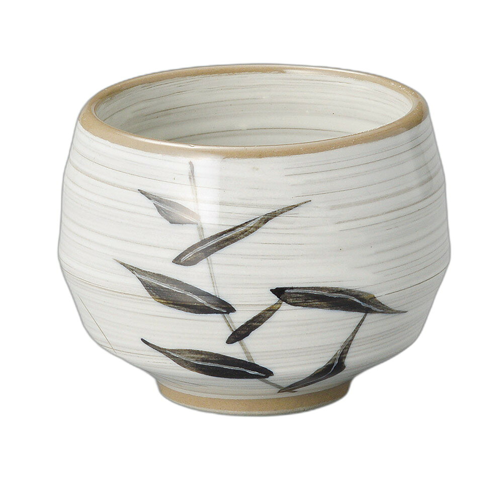 [商品名]　白刷毛笹玉湯呑[素材]　陶磁器[寸法]　7.5×6.2cm・180ccお店からご自宅まで、季節を問わず、様々なシーンでご利用いただける商品です。[ 7.5×6.2cm・180cc ] 陶磁器 一部の商品はメーカーよりお取り寄せと...