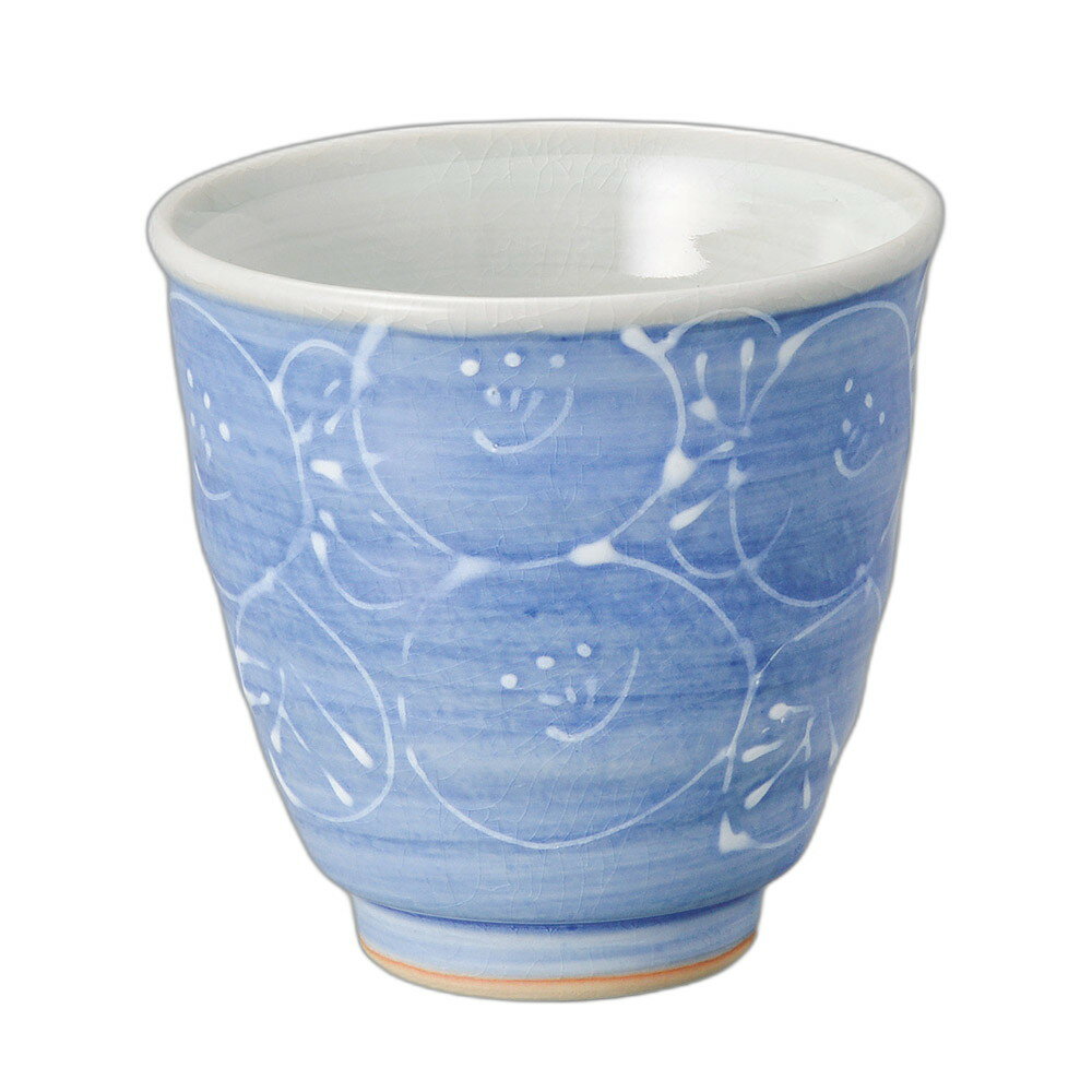 [商品名]　夢一珍花（青）湯呑[素材]　陶磁器[寸法]　8×7.8cmお店からご自宅まで、季節を問わず、様々なシーンでご利用いただける商品です。[ 8×7.8cm ] 陶磁器 一部の商品はメーカーよりお取り寄せとなりますので、納期が前後する...