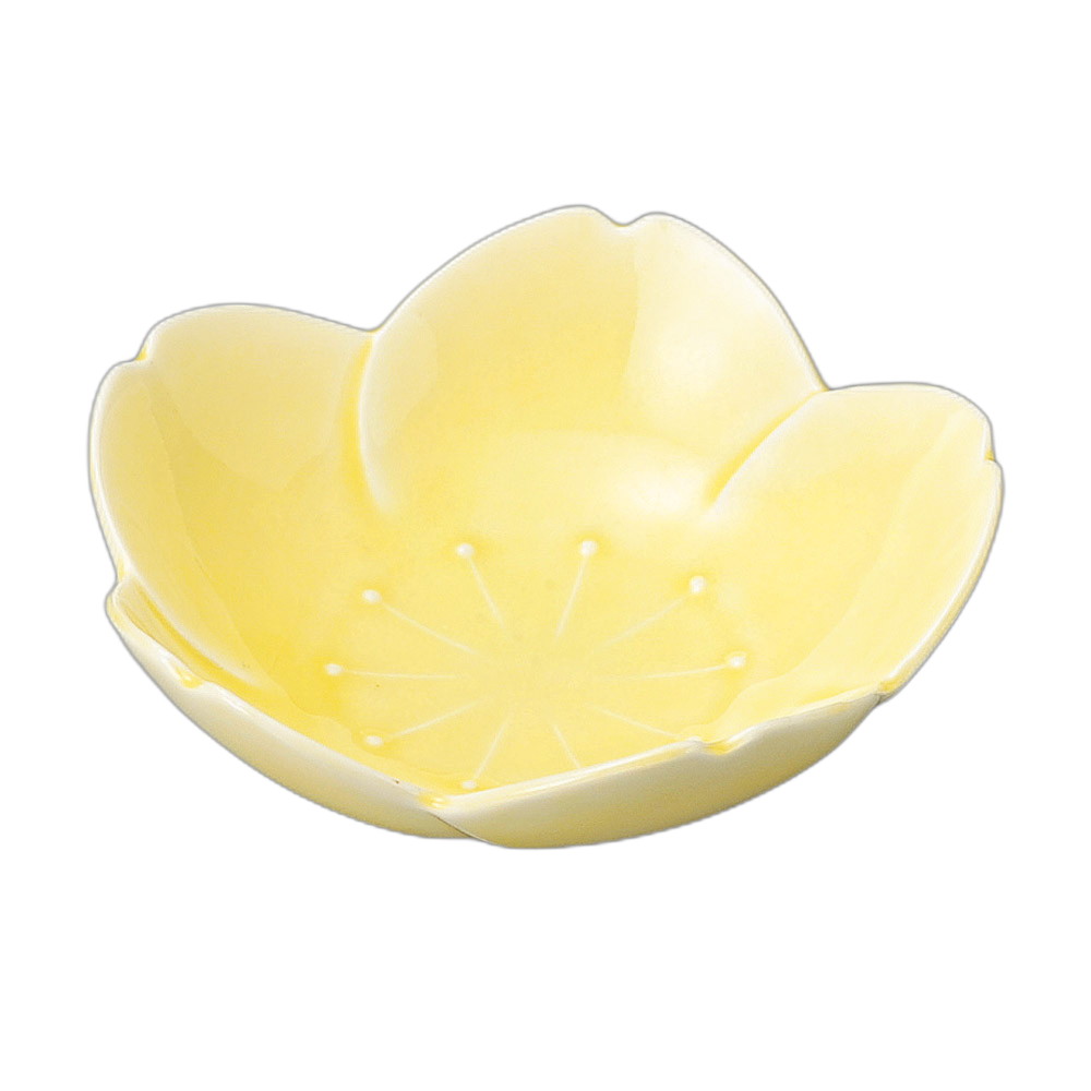 [商品名]　黄桜浅鉢[素材]　陶磁器[寸法]　11×3.5cmお店からご自宅まで、季節を問わず、様々なシーンでご利用いただける商品です。[ 11×3.5cm ] 陶磁器 一部の商品はメーカーよりお取り寄せとなりますので、納期が前後することが...