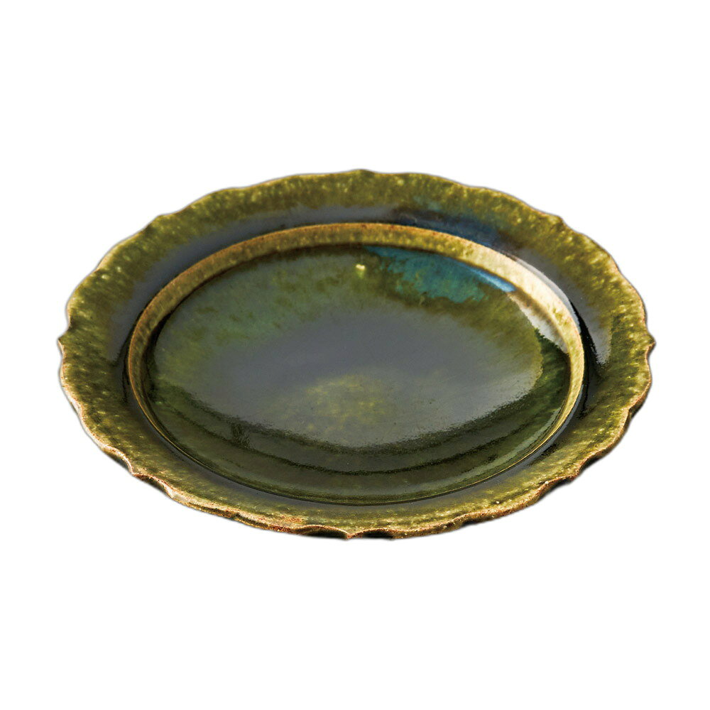[商品名]　織部リンカ6.0皿[素材]　陶磁器[寸法]　18.8×3.2cmお店からご自宅まで、季節を問わず、様々なシーンでご利用いただける商品です。[ 18.8×3.2cm ] 陶磁器 一部の商品はメーカーよりお取り寄せとなりますので、納...
