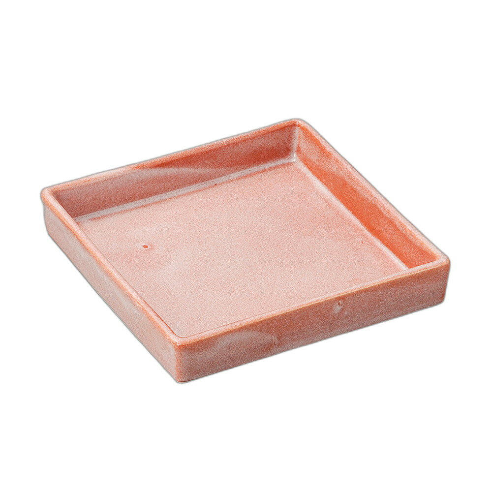 [商品名]　赤楽切立皿[素材]　陶磁器[寸法]　15×15×2.6cmお店からご自宅まで、季節を問わず、様々なシーンでご利用いただける商品です。[ 15×15×2.6cm ] 陶磁器 強化 一部の商品はメーカーよりお取り寄せとなりますので、...