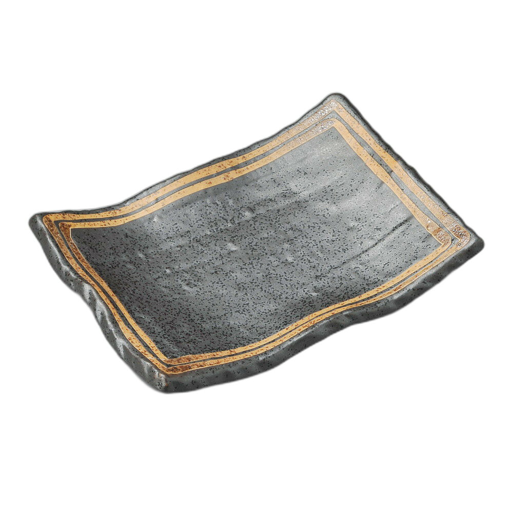 [商品名]　黒ライン6.0長角四ツ足皿[素材]　陶磁器[寸法]　17×12×2.7cmお店からご自宅まで、季節を問わず、様々なシーンでご利用いただける商品です。[ 17×12×2.7cm ] 陶磁器 一部の商品はメーカーよりお取り寄せとなり...