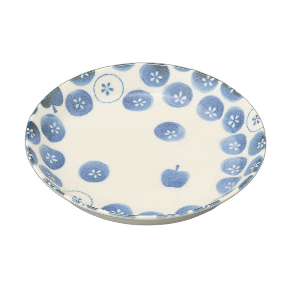[商品名]　リンゴ4.5皿[素材]　陶磁器[寸法]　14.3×2.1cmお店からご自宅まで、季節を問わず、様々なシーンでご利用いただける商品です。[ 14.3×2.1cm ] 陶磁器 一部の商品はメーカーよりお取り寄せとなりますので、納期が...