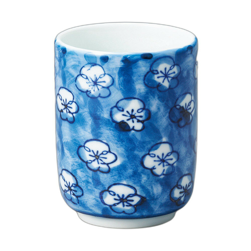 [商品名]　梅づくし長湯呑[素材]　陶磁器[寸法]　6.1×8cm・160ccお店からご自宅まで、季節を問わず、様々なシーンでご利用いただける商品です。[ 6.1×8cm・160cc ] 陶磁器 一部の商品はメーカーよりお取り寄せとなります...