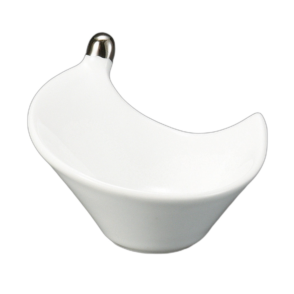 プラチナホワイトしずく型珍味[素材]　陶磁器[寸法]　8×7×4.5cmお店からご自宅まで、季節を問わず、様々なシーンでご利用いただける商品です。[ 8×7×4.5cm ] 陶磁器 一部の商品はメーカーよりお取り寄せとなりますので、納期が前...