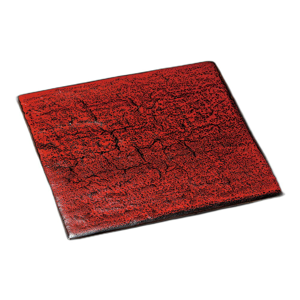 紅柚子天目石肌正角27cm[素材]　陶磁器[寸法]　27×27×1.2cmお店からご自宅まで、季節を問わず、様々なシーンでご利用いただける商品です。[ 27×27×1.2cm ] 陶磁器 一部の商品はメーカーよりお取り寄せとなりますので、納...