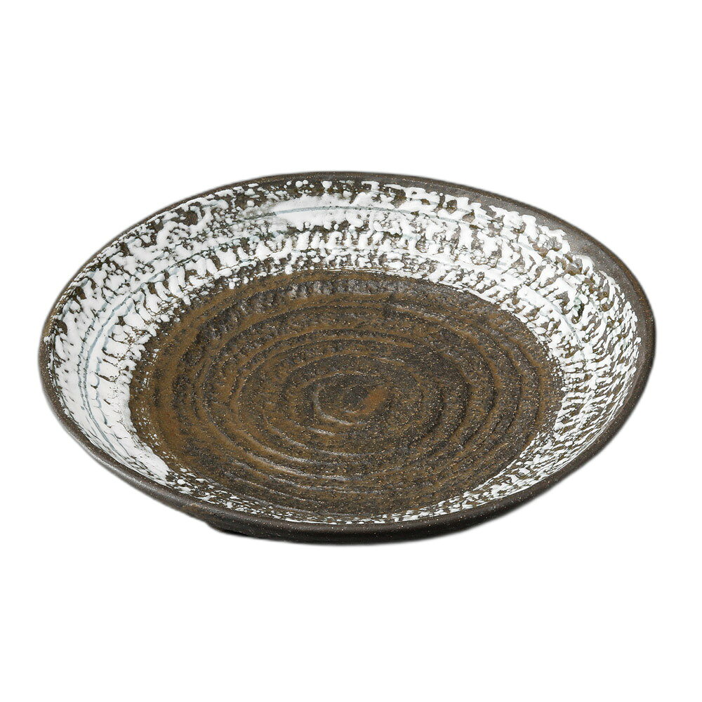 [商品名]　黒茶渦三ツ足10.0皿[素材]　陶磁器[寸法]　30.2×5.1cmお店からご自宅まで、季節を問わず、様々なシーンでご利用いただける商品です。[ 30.2×5.1cm ] 陶磁器 一部の商品はメーカーよりお取り寄せとなりますので...