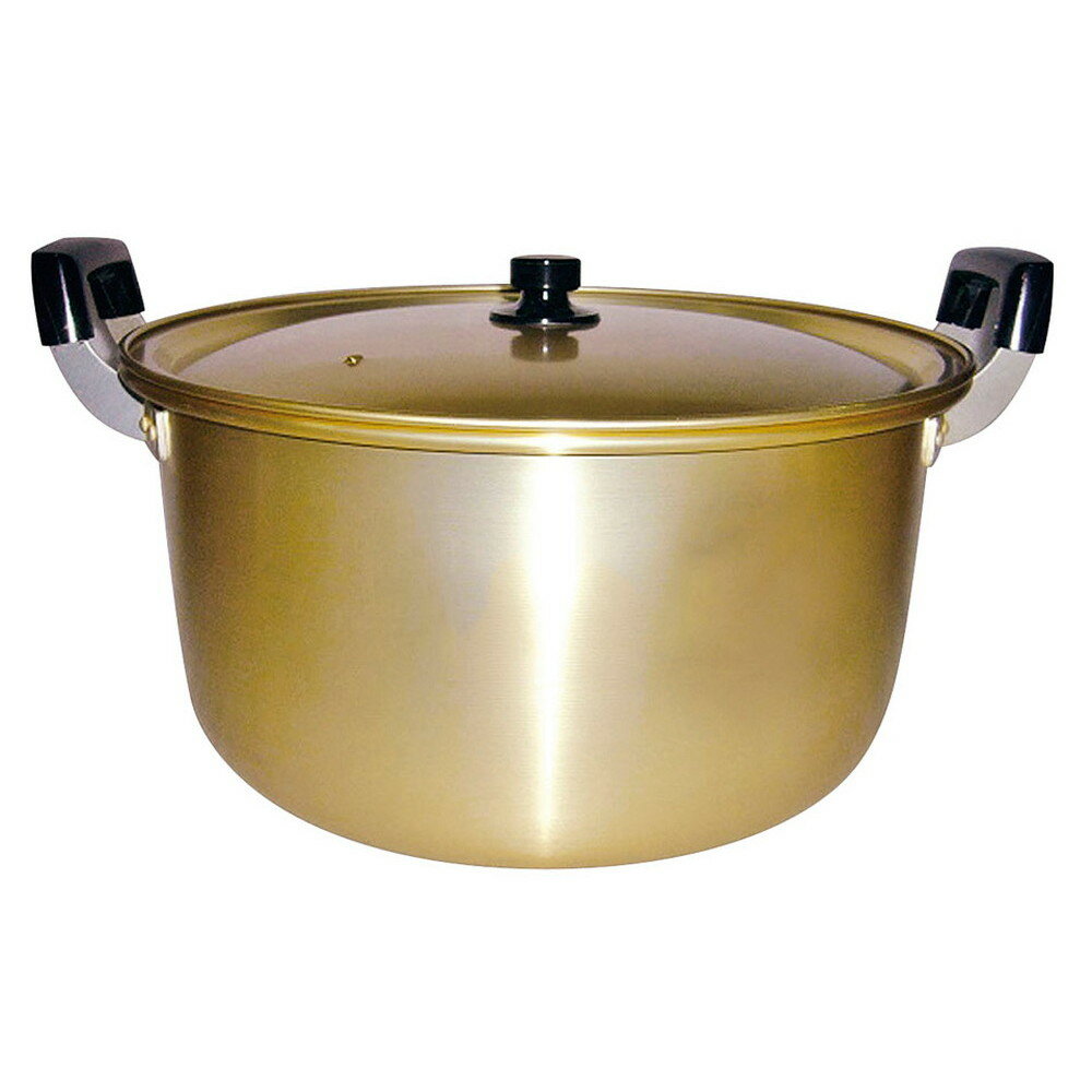 [商品名]　しゅう酸アルマイト 寸胴鍋 36cm[素材]　アルミ[寸法]　外径:396mm 深さ:160mm 18L 質量:1.44kg 板厚:1.4mm[産地]日本商品によっては手造りのため、写真と色・かたちが若干異なることがございます。...