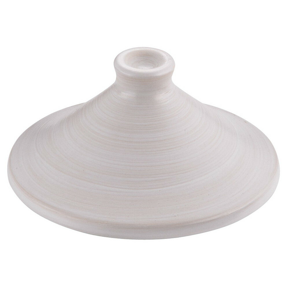 [商品名]　ブローディア タジン蓋 白 19cm用[素材]　陶器[寸法]　φ173 x H80mm[産地]中国商品によっては、写真と色・かたちが若干異なることがございます。食に携わるプロの皆様、実際に使う立場の方々からの声を多く取り入れた、...