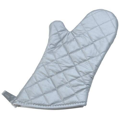 [商品名]　TKG オーブンミット シルバー(片手) 中 340mm[素材]　綿[寸法]　全長:340[産地]中国耐熱温度:約100度食に携わるプロの皆様、実際に使う立場の方々からの声を多く取り入れた、末永くお使い頂ける優れた製品をお届けい...
