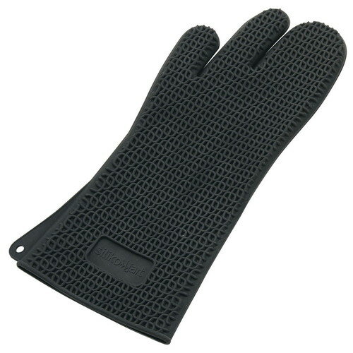 [商品名]　シリコマート シリコングローブ ACC082(片手) ブラック[寸法]　全長:385 x 幅:168mm[産地]イタリア耐熱温度:300度食に携わるプロの皆様、実際に使う立場の方々からの声を多く取り入れた、末永くお使い頂ける優れ...