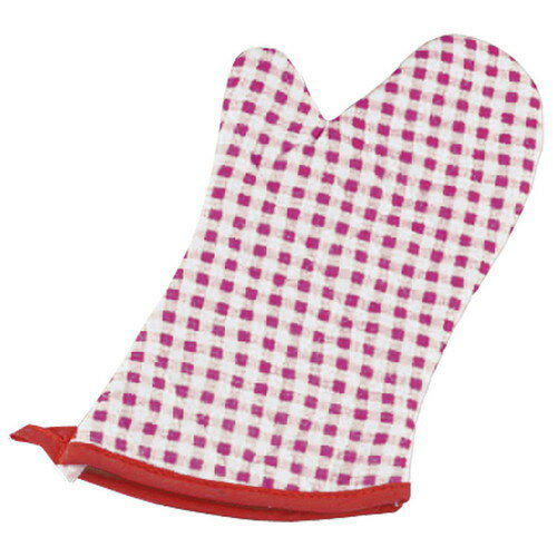 [商品名]　TKG チェック布製オーブンミット レッド(左右1組)[素材]　表:綿100% 裏:シリコン加工[寸法]　全長(mm)340耐熱温度:約100度食に携わるプロの皆様、実際に使う立場の方々からの声を多く取り入れた、末永くお使い頂け...