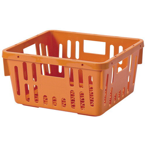 [商品名]　食器カゴ オレンジ[素材]　ポリプロピレン[寸法]　間口:400 x 奥行:360 x H200mm[産地]日本商品によっては、写真と色・かたちが若干異なることがございます。食に携わるプロの皆様、実際に使う立場の方々からの声を多...