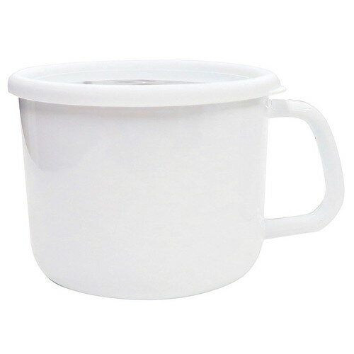 [商品名]　コンテ ストックポット リリーホワイト 14cm KE-14MP・LW[素材]　琺瑯銅板[寸法]　外寸間口:195 x 奥行:150 x H115mm 容量:1600cc [産地]タイ食に携わるプロの皆様、実際に使う立場の方々か...