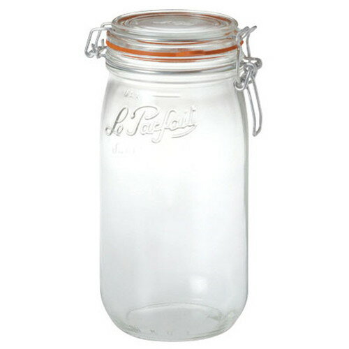 [商品名]　ル・パルフェ ガラス ボーカルジャー 940005 1.5L[素材]　ガラス パッキン天然ゴム[寸法]　直径:110 x H220mm 口径:95mm 容量:1500cc[産地]フランスガラスビンに食材を入れ保存する方法しかなか...