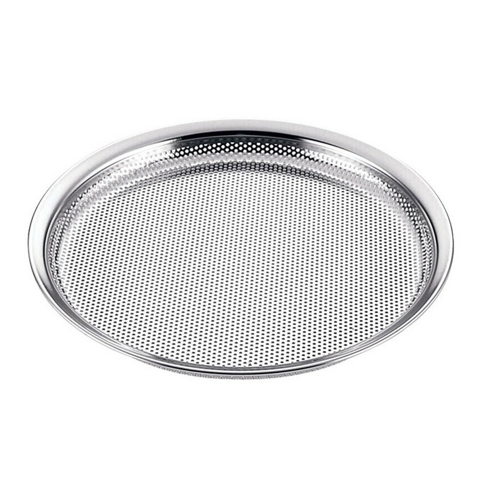 [商品名]　18-8 HACCPパンチングそばざる 30cm[素材]　18-8ステンレス[寸法]　外径:320 x 深さ:18mm 穴径:1.5mm画像は全サイズ全て同じ画像を使用しています。サイズによって、形状などに若干違いがある場合がご...