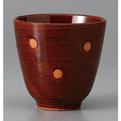 [商品名]　陶彩の粋湯呑み アメ点[素材]　陶磁器[寸法]　[ 8.2 x 8cm 210cc ]お店からご自宅まで、季節を問わず、様々なシーンでご利用いただける商品です。[ 8.2 x 8cm 210cc ] 陶磁器 日本製 一部の商品は...