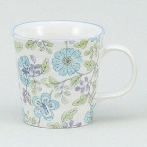 [商品名]　なごみ唐草 青マグ[素材]　陶磁器[寸法]　[ 11 x 7.8 x 9cm 300cc ]お店からご自宅まで、季節を問わず、様々なシーンでご利用いただける商品です。[ 11 x 7.8 x 9cm 300cc ] 陶磁器 日本...