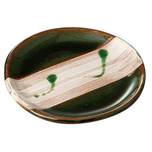[商品名]　織部塗り分丸小皿[素材]　陶器[寸法]　11.3 x 1.3cm 113g[産地]日本土物ご使用前に、熱湯に浸してからあらかじめ器に水分を充分含ませてからご使用頂くと、茶渋・シミ等が付きにくくなります。ご使用後は、汚れを早く落と...