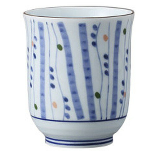 [商品名]　色点十草湯呑[素材]　強化磁器[寸法]　6.7 x 8cm 180cc 125g[産地]日本※ccは満量時目安です。お店からご自宅まで、季節を問わず、様々なシーンでご利用いただける商品です。また、引き出物や開店祝いなどの贈り物と...