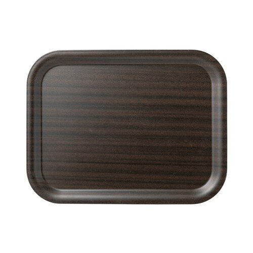 [商品名]　木目樹脂カフェトレイ(大)ダークブラウン[素材]　樹脂[寸法]　42.5 x 32.6 x 2cm輸入品 水洗い可/食洗/耐熱お店からご自宅まで、季節を問わず、様々なシーンでご利用いただける商品です。また、引き出物や開店祝いなど...