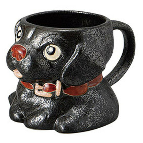 [商品名]　黒ドッグマグ[素材]　陶磁器[寸法]　12 x 7.5 x 8cm 280cc[産地]日本※ccは満量時目安です。お店からご自宅まで、季節を問わず、様々なシーンでご利用いただける商品です。また、引き出物や開店祝いなどの贈り物とし...