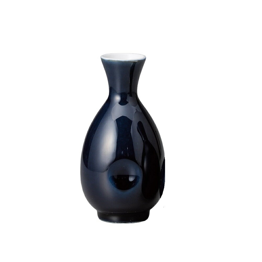 [商品名]ネイビー両ペコ徳利（大）[素材][寸法]7.6×14.2cm 250cc結婚式のお返し、母の日のプレゼント、退職祝いなど、さまざまな場面でご利用いただけます。陶器の専門問屋が厳選した、プレゼントやギフトにピッタリな逸品です。[7....