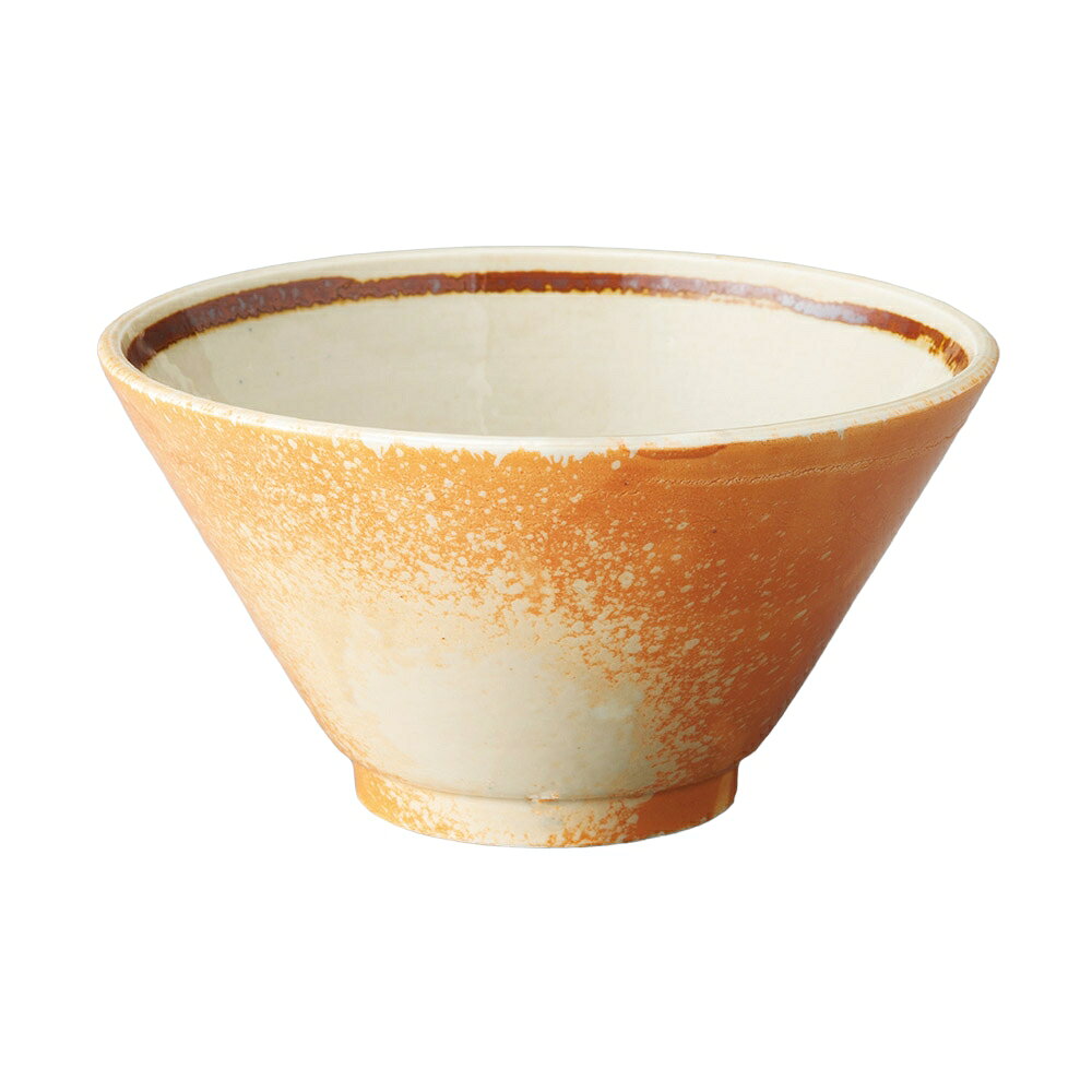 [商品名]オレンジ白吹切立深口6．3丼[素材][寸法]19×10cm結婚式のお返し、母の日のプレゼント、退職祝いなど、さまざまな場面でご利用いただけます。陶器の専門問屋が厳選した、プレゼントやギフトにピッタリな逸品です。[19×10cm] ...