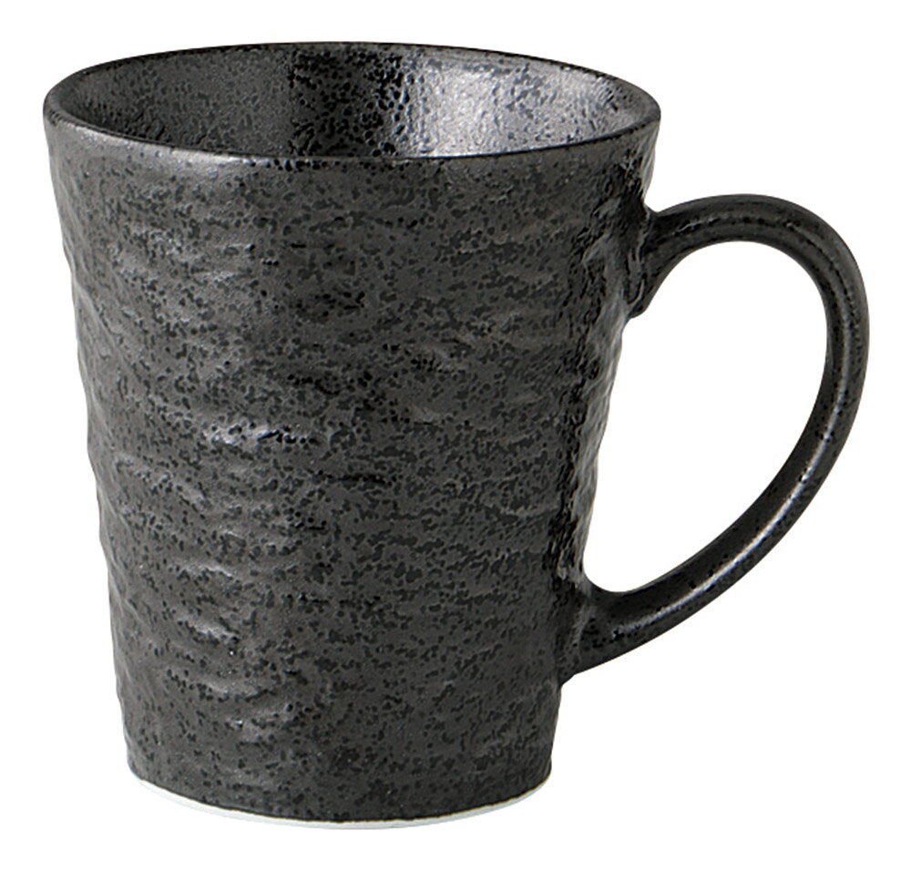 [商品名]ペトラ　ブラック　マグカップ[素材][寸法]8.2×11×9.2cm 240cc結婚式のお返し、母の日のプレゼント、退職祝いなど、さまざまな場面でご利用いただけます。陶器の専門問屋が厳選した、プレゼントやギフトにピッタリな逸品です...