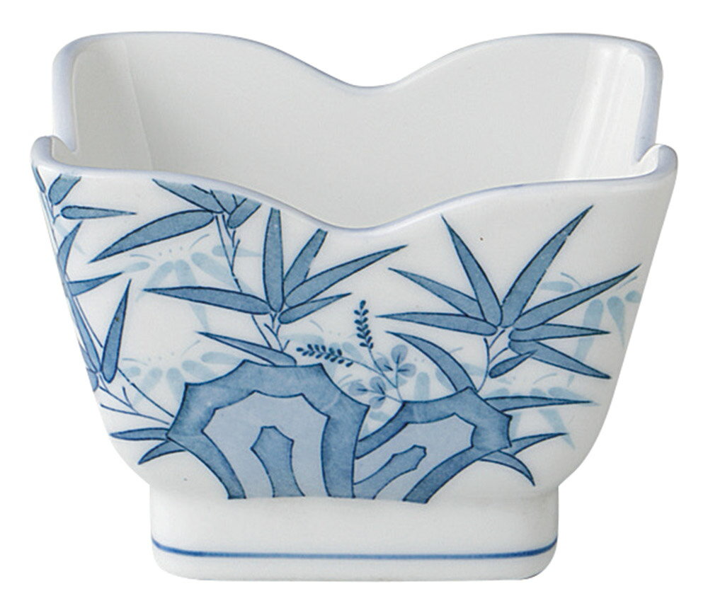 [商品名]岩竹　花角4．0鉢[素材][寸法]10×7cm結婚式のお返し、母の日のプレゼント、退職祝いなど、さまざまな場面でご利用いただけます。陶器の専門問屋が厳選した、プレゼントやギフトにピッタリな逸品です。[10×7cm] おもてなしの中...