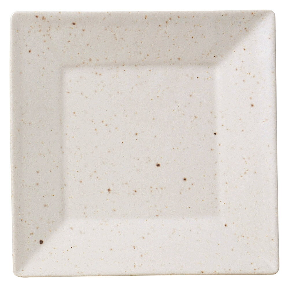 [商品名]ミスト　白ミスト　13cm正角取皿[素材][寸法]13.5×13.5×2cm結婚式のお返し、母の日のプレゼント、退職祝いなど、さまざまな場面でご利用いただけます。陶器の専門問屋が厳選した、プレゼントやギフトにピッタリな逸品です。[...