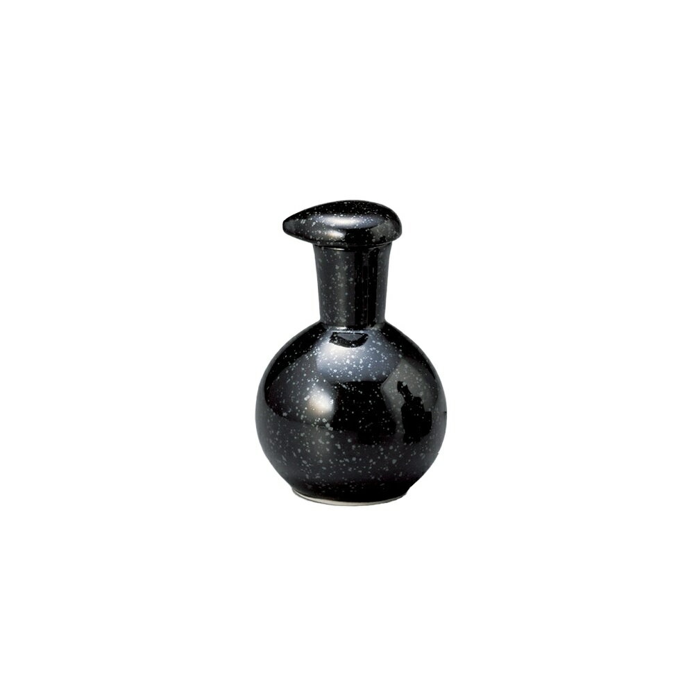 [商品名]黒結晶ミニ丸醤油差し[素材][寸法]6.9×10.6cm結婚式のお返し、母の日のプレゼント、退職祝いなど、さまざまな場面でご利用いただけます。陶器の専門問屋が厳選した、プレゼントやギフトにピッタリな逸品です。[6.9×10.6cm...