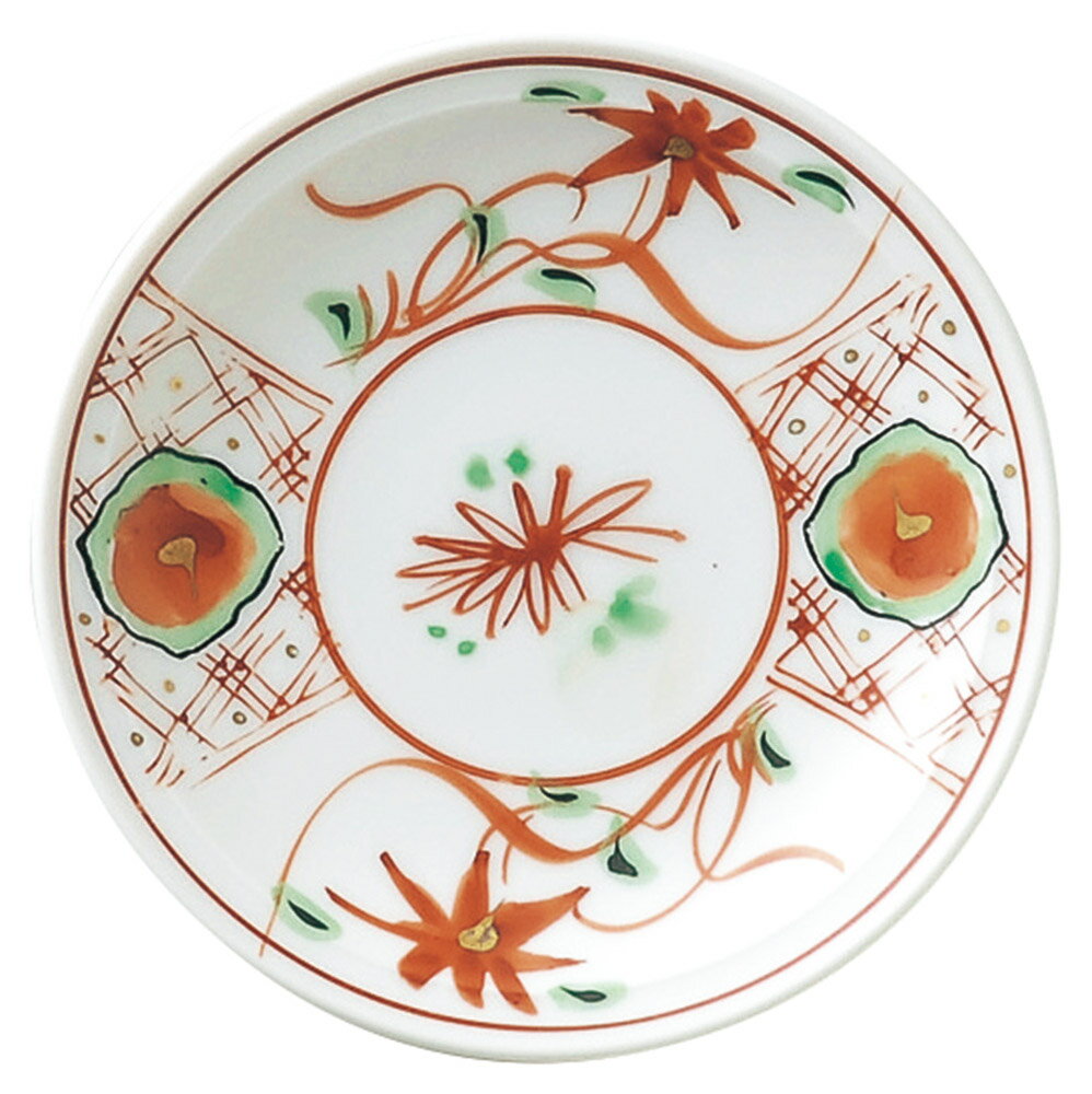 [商品名]手描華紋　4．0皿[素材][寸法]13×2.1cm結婚式のお返し、母の日のプレゼント、退職祝いなど、さまざまな場面でご利用いただけます。陶器の専門問屋が厳選した、プレゼントやギフトにピッタリな逸品です。[13×2.1cm] おもて...