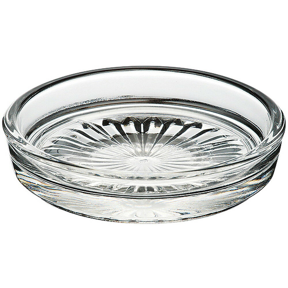 [商品名]　フローラル コースター (UG-337)[素材]　ガラス[寸法]　Φ86 x H19mm[産地]　タイSTACKABLE Φ69以下のグラスが合います ガラス器全般(耐熱温度差約60℃):中性洗剤などで洗ってから使用してください...