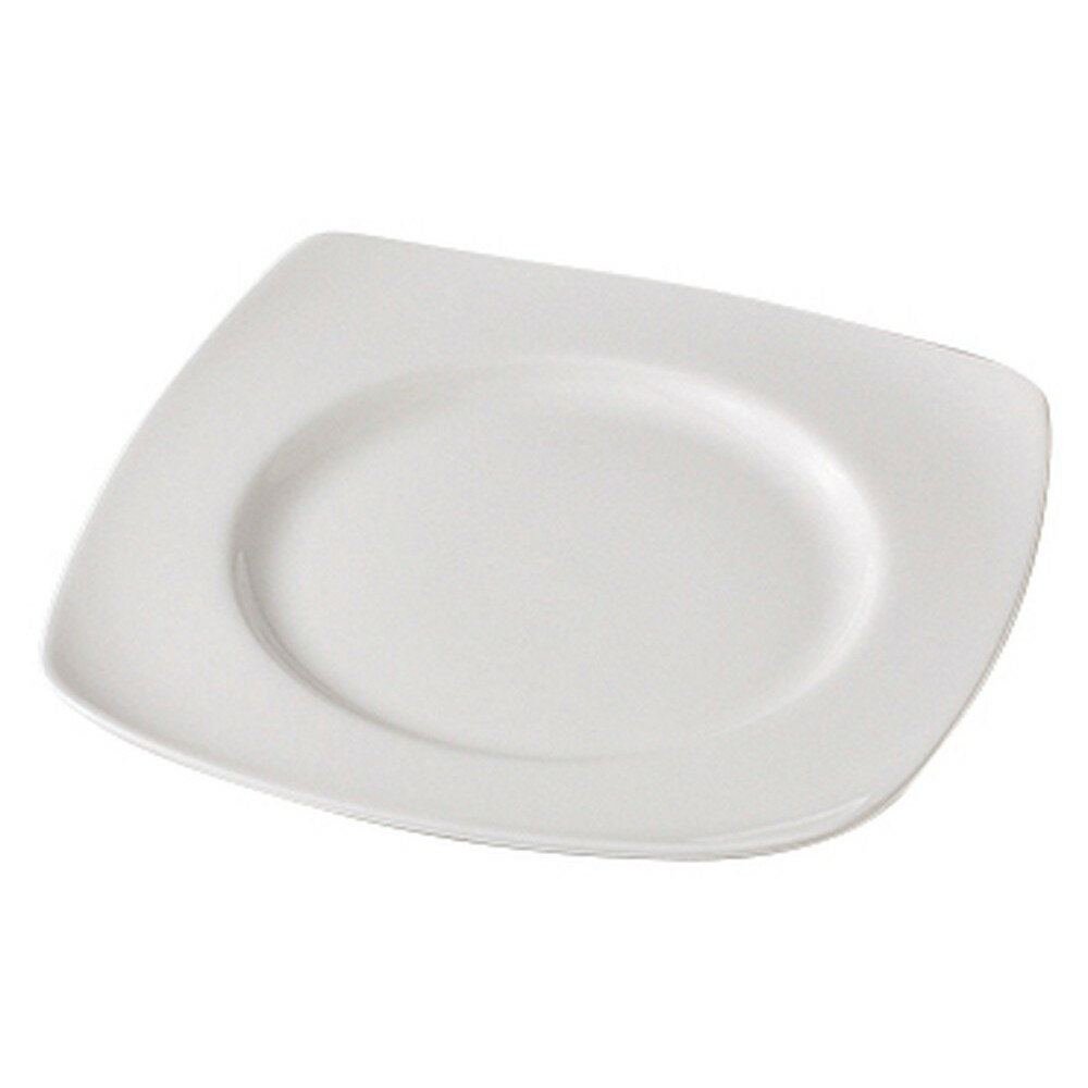 [商品名]　ユースフル なで角円渕皿 小 (NN-17)[素材]　陶磁器[寸法]　197 x 197 x H20mm[産地]中国直火・オーブンでは絶対に使用しないでください。食器の糸底は研磨していますが、傷つきやすいテーブルではクロスやマッ...