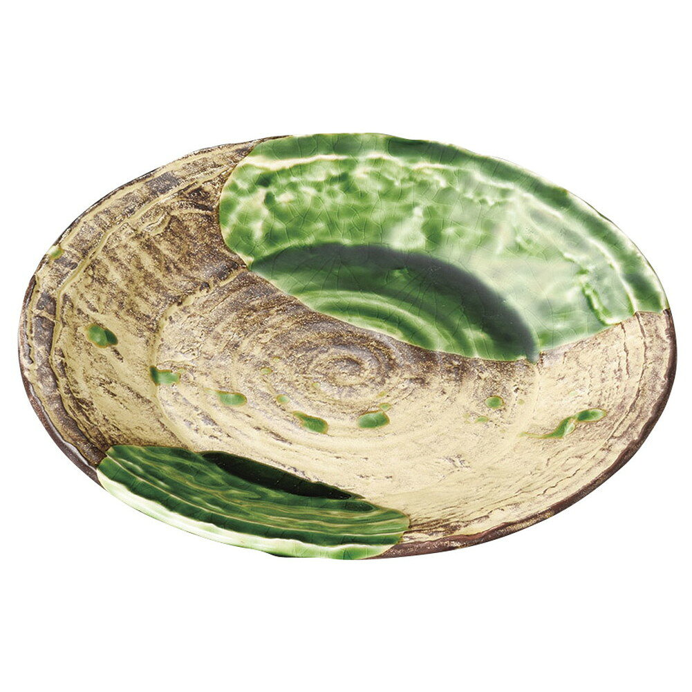 [商品名]　錆釉ヒワ流8.0丸皿[素材]　陶磁器[寸法]　24.5 x 3.4cm 600g[産地]　日本 画像は全サイズ同じものを使用しています。サイズによって、形状や色味など多少異なる場合がございます。予めご了承ください。陶磁器はワレモ...
