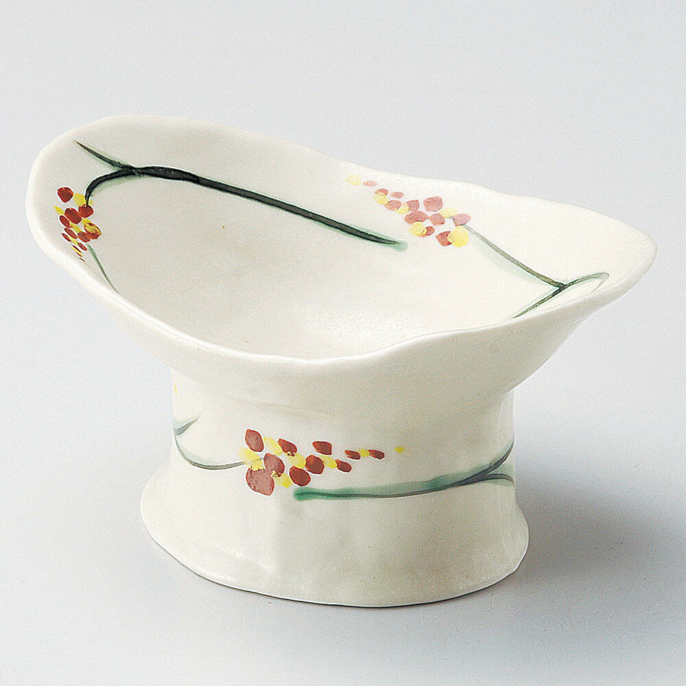 [商品名]　錦芦絵高台小鉢[素材]　磁器[寸法]　13.8 x 10.2 x 7.6cmお店からご自宅まで、季節を問わず、様々なシーンでご利用いただける商品です。[ 13.8 x 10.2 x 7.6cm ] 磁器 日本製 一部の商品はメー...